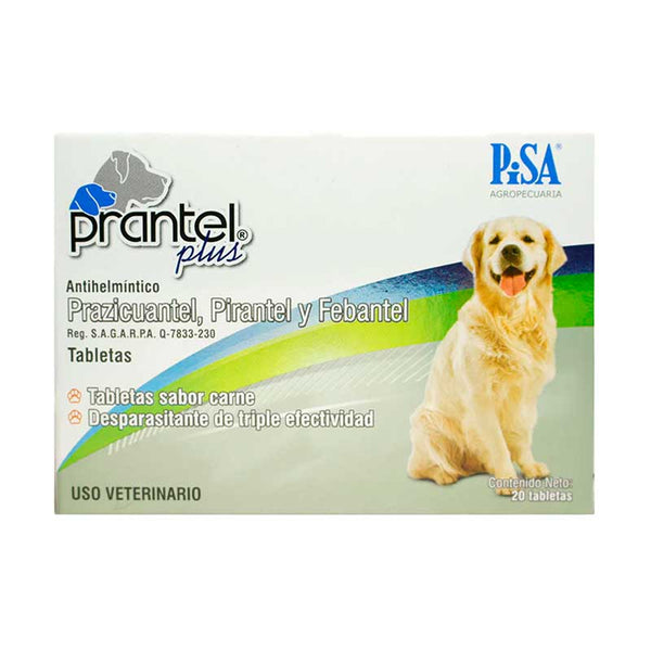 Prantel Plus 10 kg 20 Tabletas | PiSA Agropecuaria – Robles Veterinaria